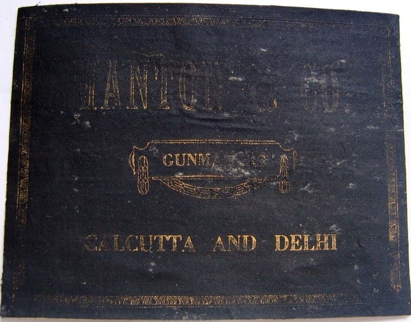 ORIGINAL BLACK PAPER CASE TRADE LABEL,