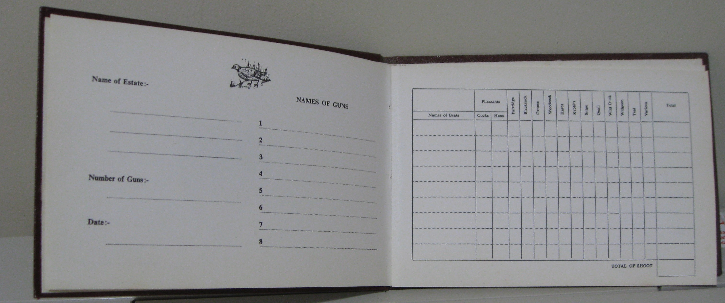 VINTAGE UNUSED SMALL GAME REGISTER,
