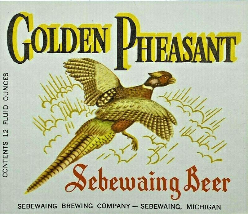 ORIGINAL SEBEWAING BEER BOTTLE LABEL